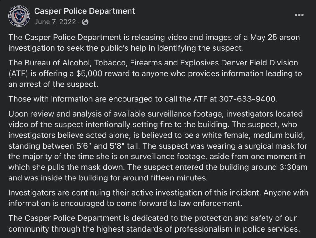 What happened to the $15,000 reward that helped solve Casper’s anti ...