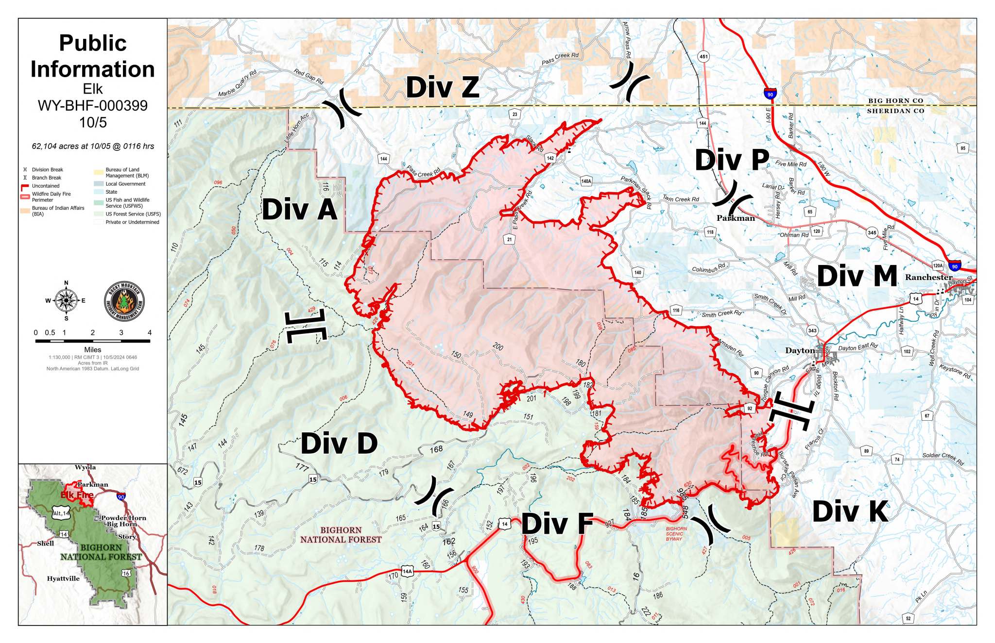 Elk Fire destroys 2 homes, swells to 62,000 acres - WyoFile