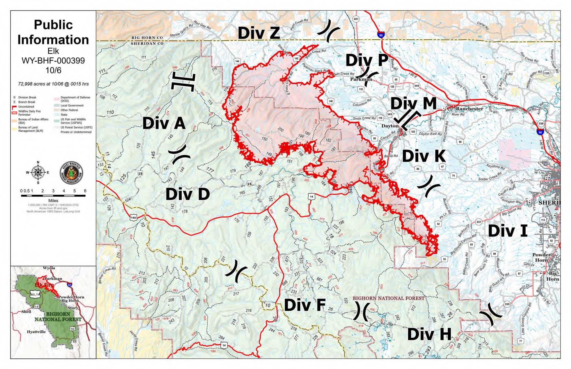 A ‘favorable’ forecast after Elk Fire grows to 73,000 acres - WyoFile