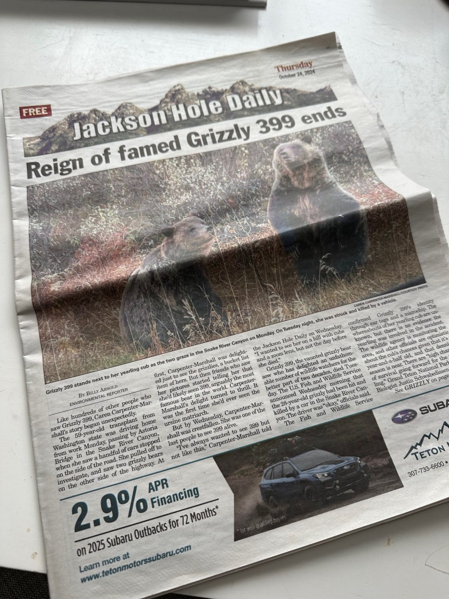 Goodbye, 399: Jackson Hole, global admirers, send off the world’s most ...